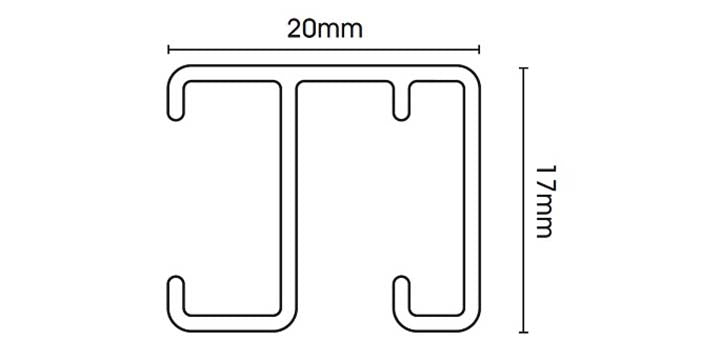 Silent Gliss 1280 Curtain Track White | Curtain Poles Emporium