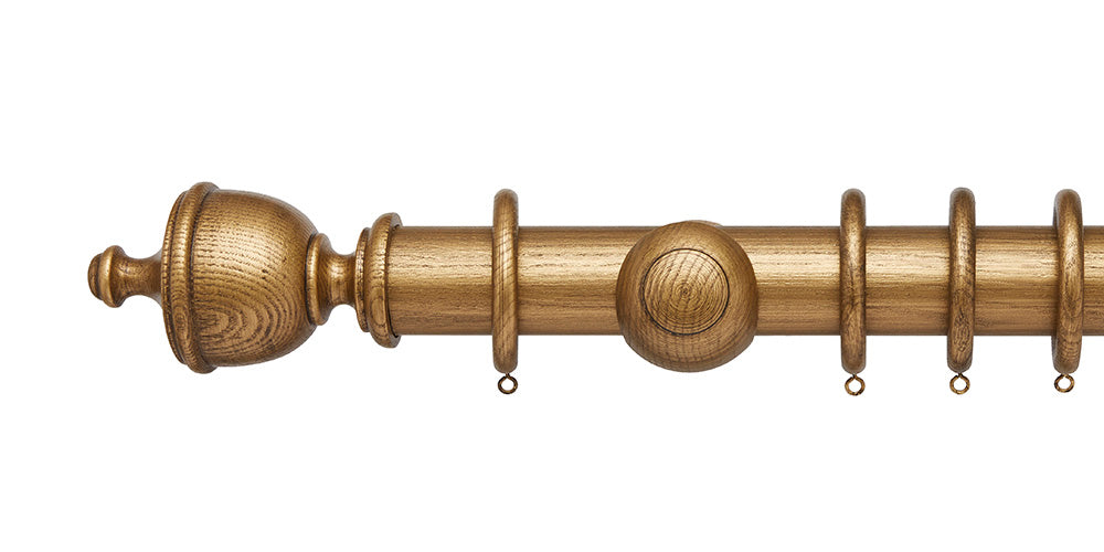 Hallis Hudson Ashbridge 45mm Baroque Gold Curtain Pole Chatsworth Fini ...