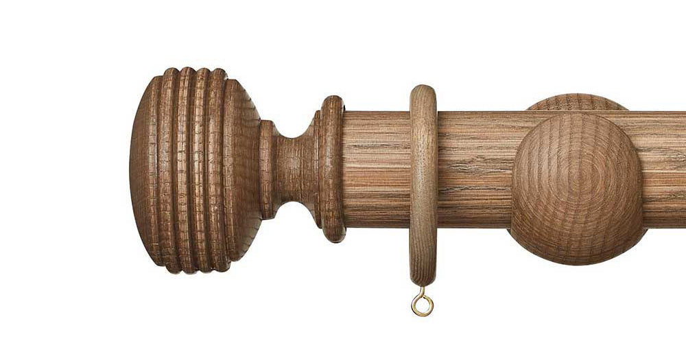 Hallis Hudson Eden 45mm Sisal Curtain Pole Ellipse Finial – Curtain Poles Emporium