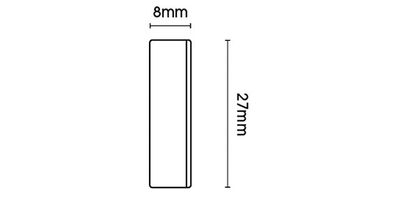 Silent Gliss Metropole 23mm Black Stud End Cap – Curtain Poles Emporium
