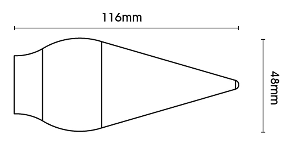 Silent Gliss Metropole 30mm Bronze Hand Drawn Track Spear Finial ...
