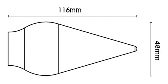 Silent Gliss Metropole 30mm Ochre Hand Drawn Track Spear Finial ...