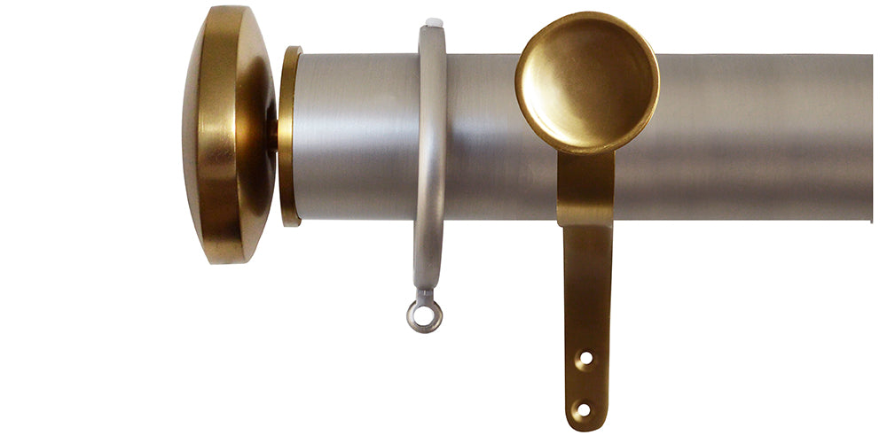 Jones Interiors Esquire 50mm Metal Curtain Pole Disc Finial Standard B ...